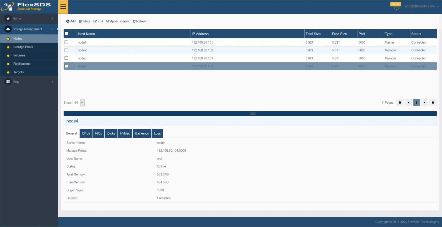 Products | FlexSDS Scale-out Storage | iSER | NVMe-oF | iSCSI | iSER ...